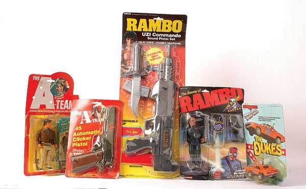 3187: Arco "Rambo" Uzi Commando Sound Pistol Set