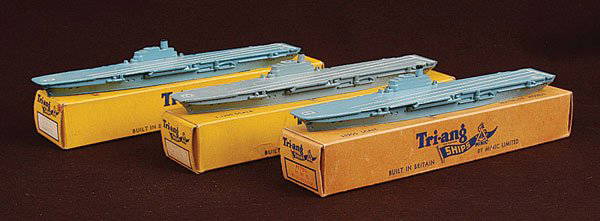 Triang Minic Ships 3 X Aircraft Carriers
