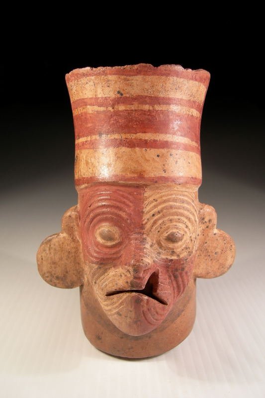 Moche Jar of "Cut Lip"