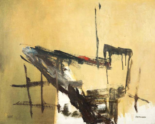 Chester Snowden (am. 1900 1984), Abstract, Oil On Board
