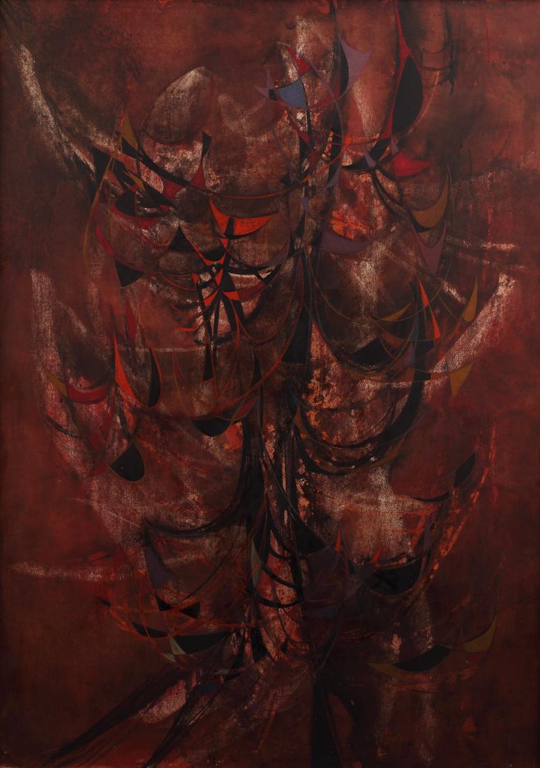 Seymour Fogel (Am. 1911-1984), Space Magic, 1954, oil - Apr 06, 2019 ...