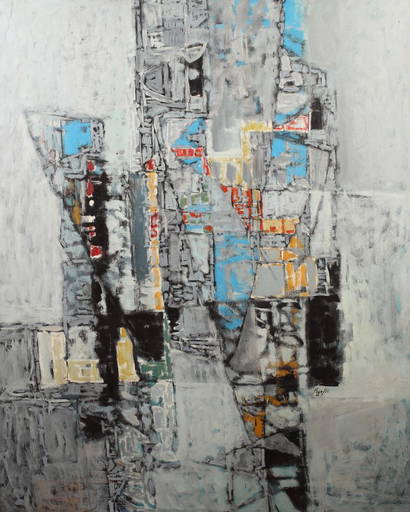 Seymour Fogel (am. 1911 1984), City In The Rain, 1955,