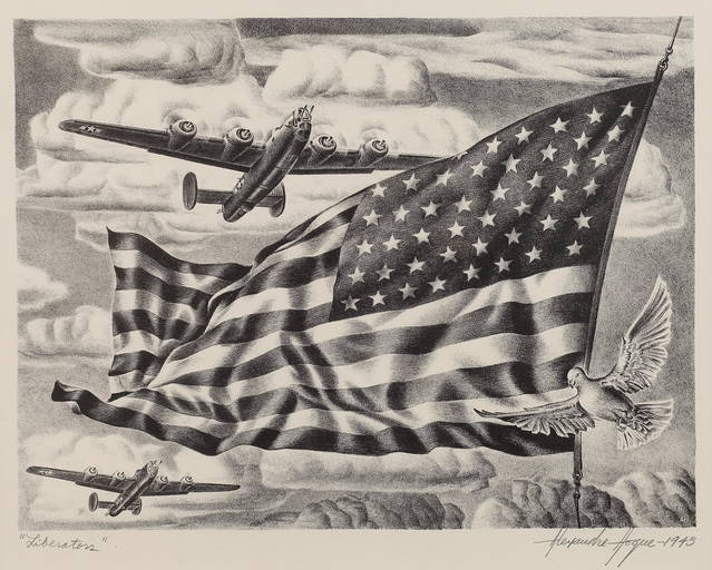 Alexandre Hogue (Am. 1898-1994), Liberators, 1943, - Oct 30, 2021 ...