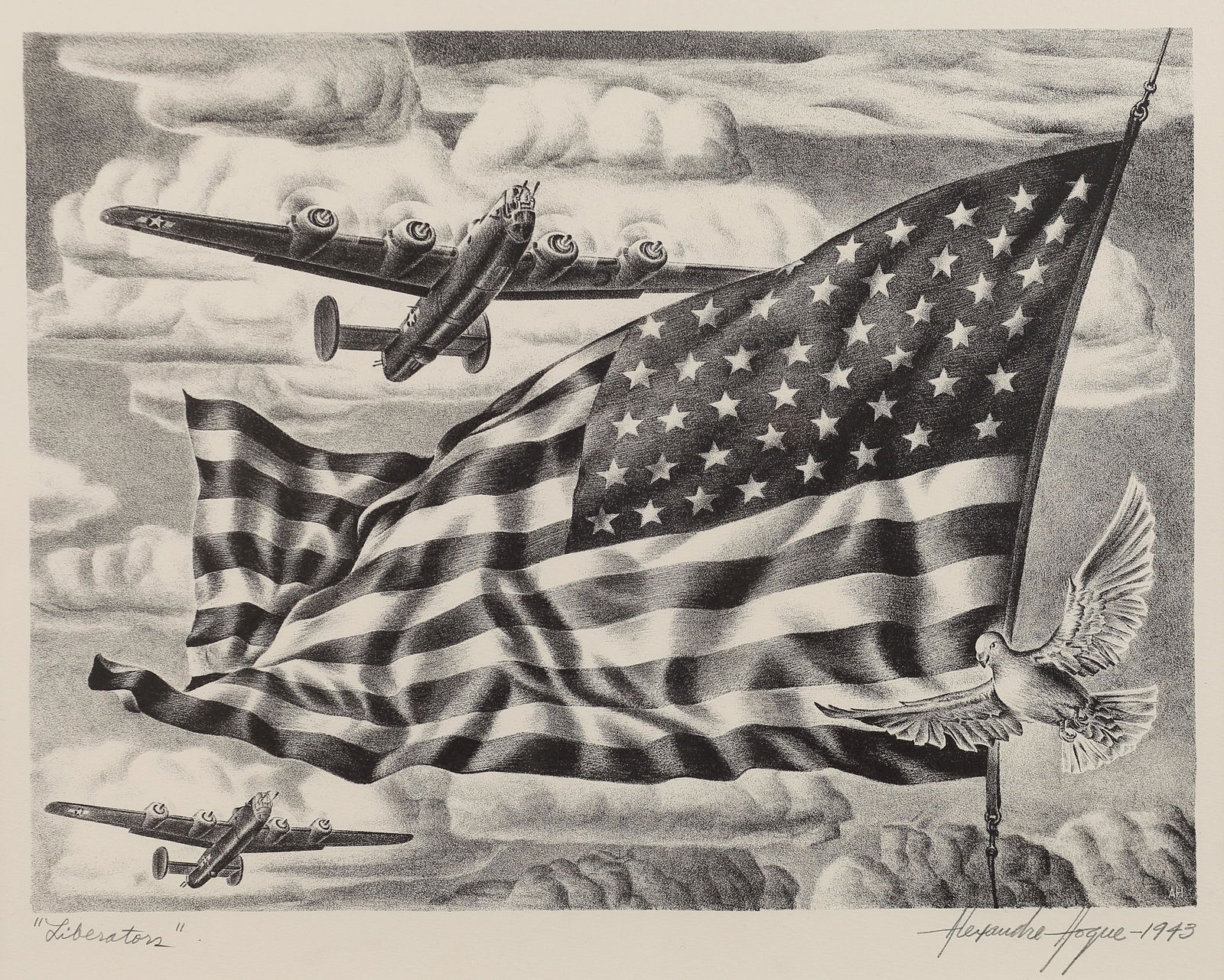 Alexandre Hogue (Am. 1898-1994), Liberators, 1943, - Oct 30, 2021 ...