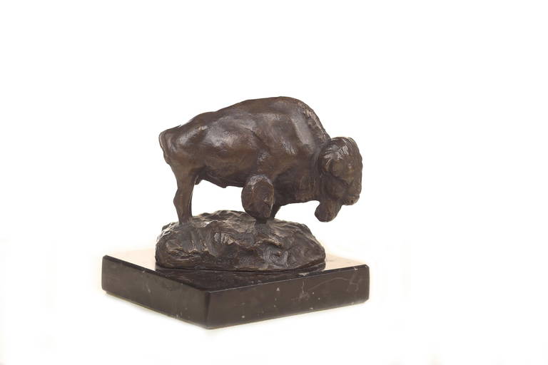 Harold Bugbee (Am. 1900-1963) , Buffalo At Ease, ed. 2/25, © 1971 ...