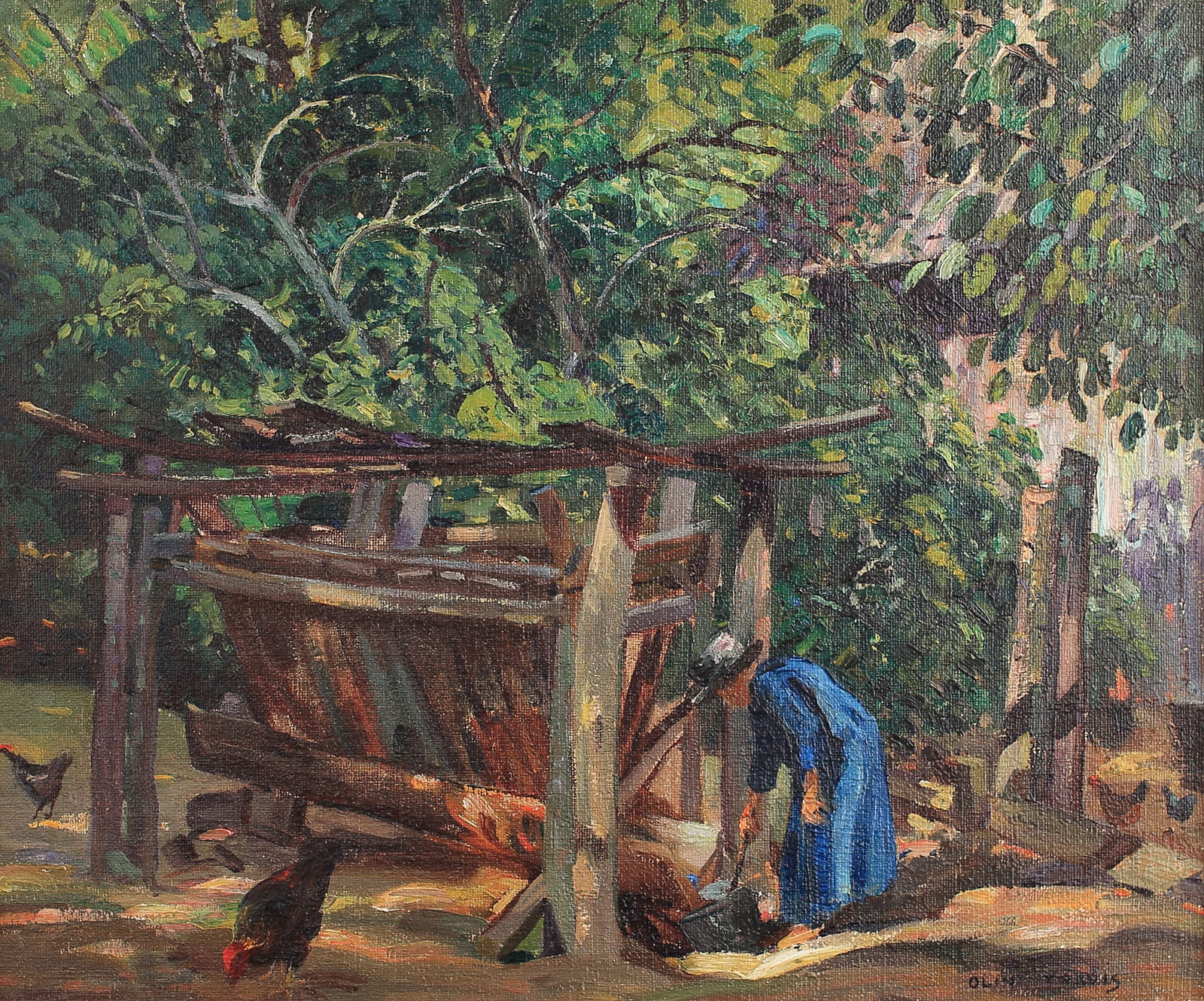 Olin Herman Travis (am. 1888 1975), The Ash Hopper, 1926, Oil On Canvas