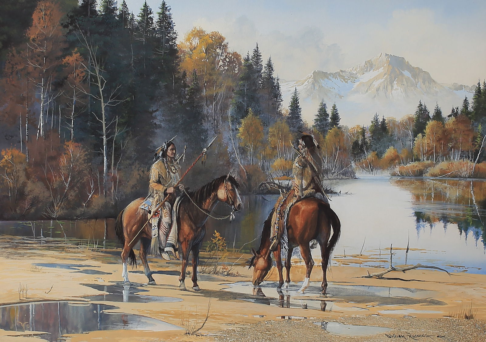 William Rushing (am. 20th Cent.), Another Day, Gouache On Paper Auction