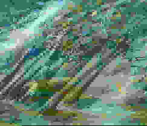 Ike Koenig (am. 1895-1994), Trees And Path, 1938, Oil On Canvas Auction