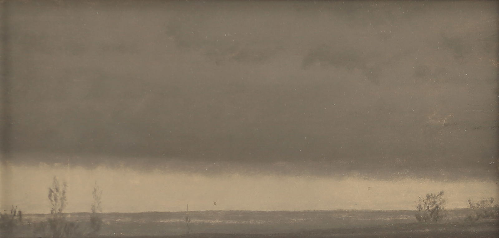 Frank Reaugh (am. 1860 1945), Monochromatic Landscape, Pastel On Paper