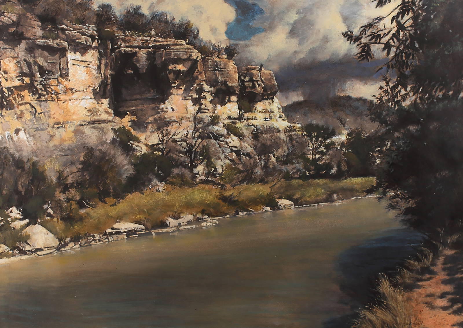 Bob Stuth-wade (am. B. 1953), Fish Camp, Quiet Day, 2017, Acrylic And ...