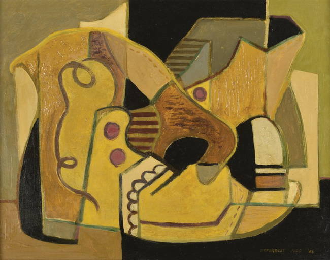 Deforrest H. Judd, Yellow Shoes, Oil On Masonite