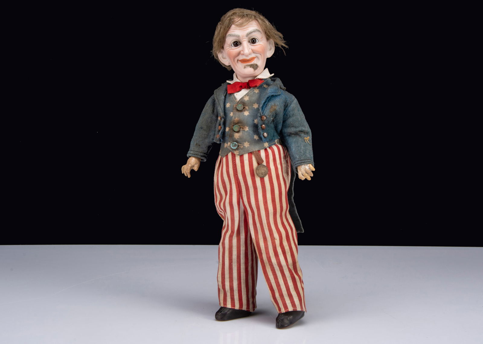 A Cuno & Otto Dressel Bisque Headed Uncle Sam Doll, Auction