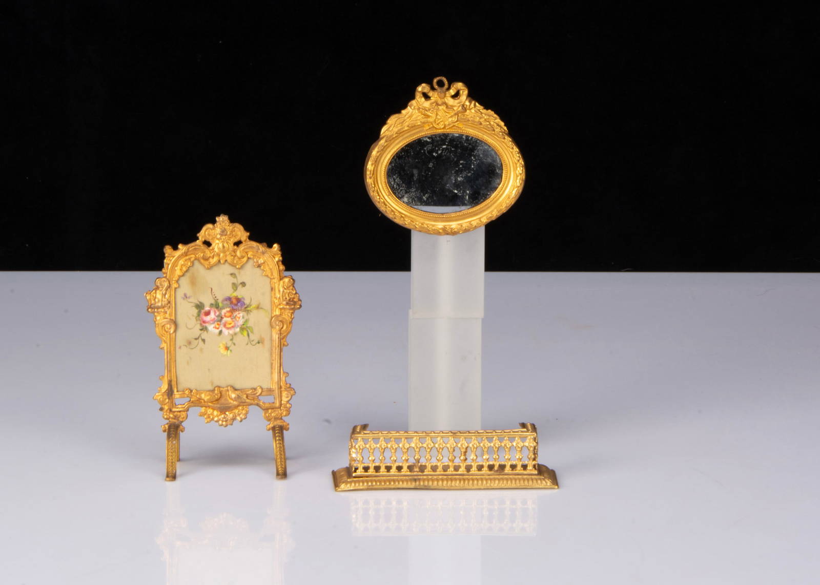 German Gilt Metal Dolls’ House Chattels, Auction