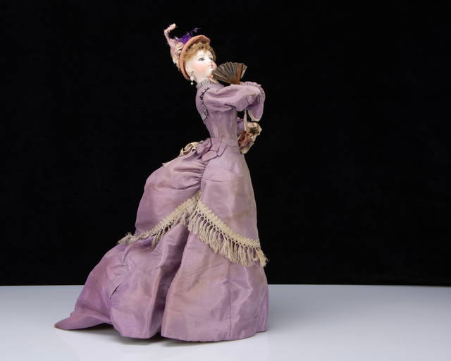 A Rare Gustav Vichy Gliding Lady Automaton 1870s,