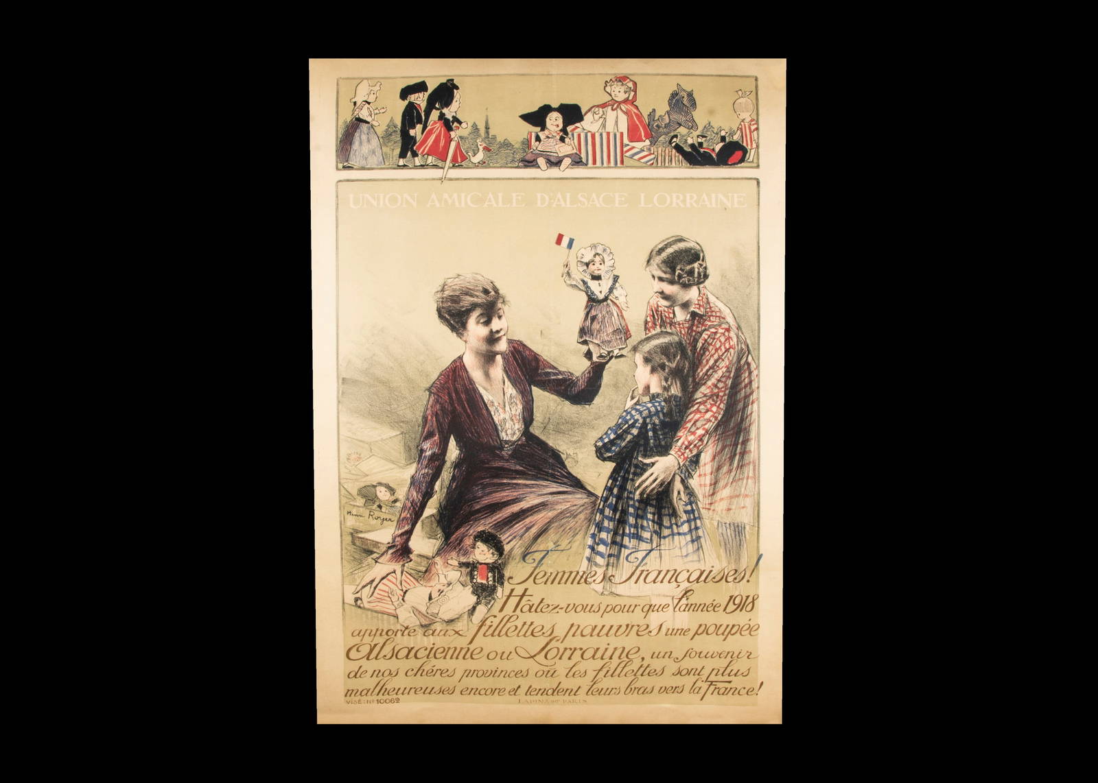 A Rare Original Henri Royer Union Amicale Dí Alsace Lorraine Wartime ...