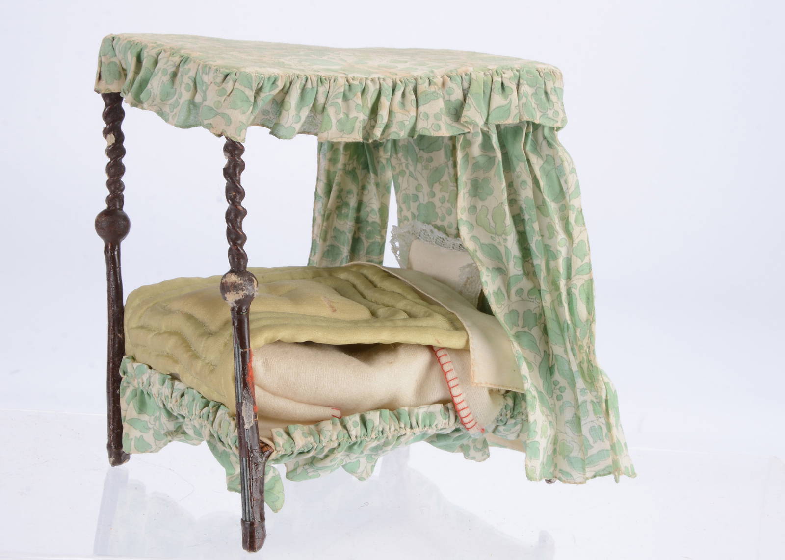A Westacre Wood And Papier-mâché Dolls’ House Four Poster Bed, Auction