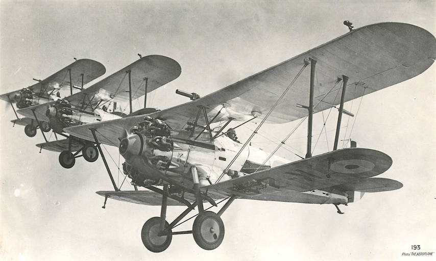 Vintage Photo War Aviation Biplanes Wwi