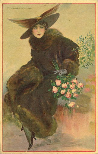 Antique / Vintage Rare Italian Postcard Corbella