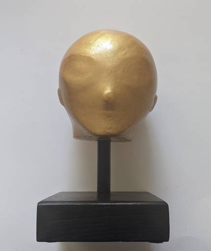 Tim Ray Fisher Sculpture Alien Bust, Signed