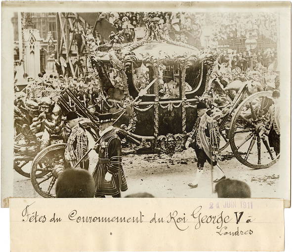 Antique Original Historical Photo M. George V London