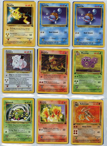 Sleeve 18 Vintage Pokemon Cards English, 1990s