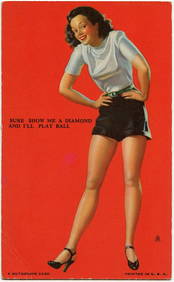 Winter Pin-Up Calendar Girl by Bill Randall - Oct 12, 2013 | Cowan's ...