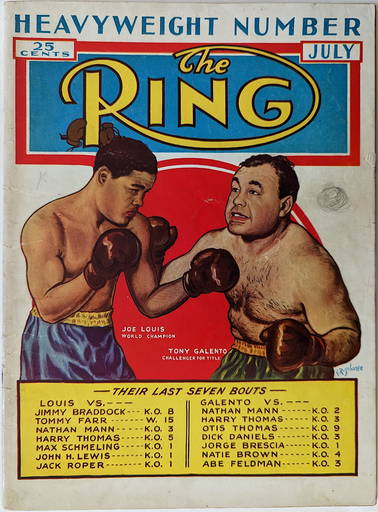 Rare Vintage The Ring Boxing Magazine July 1939
