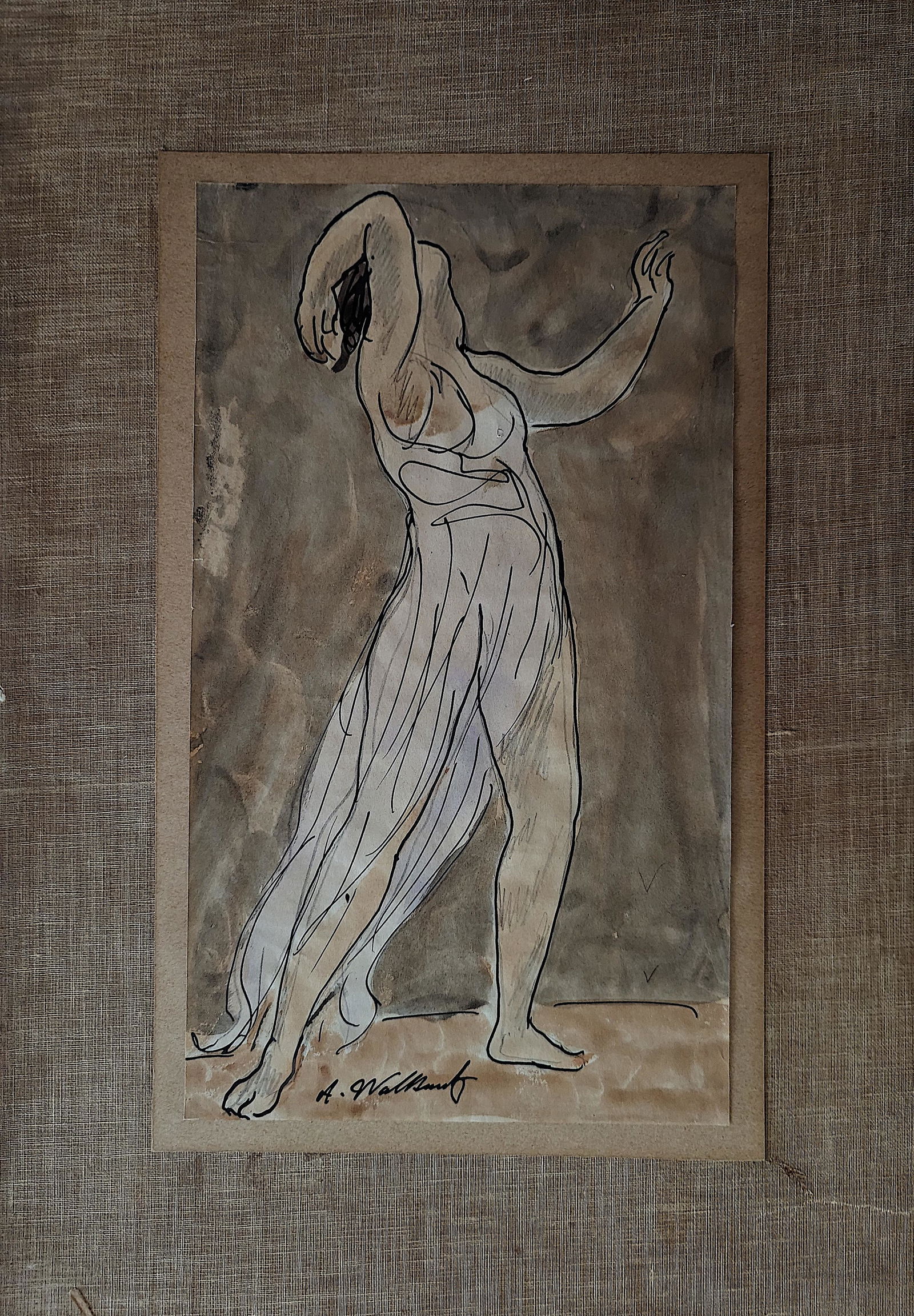 Original Painting Abraham Walkowitz (1878 1965)