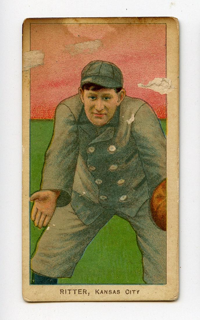 Baseball Card Lou Ritter Kansas City, 1909