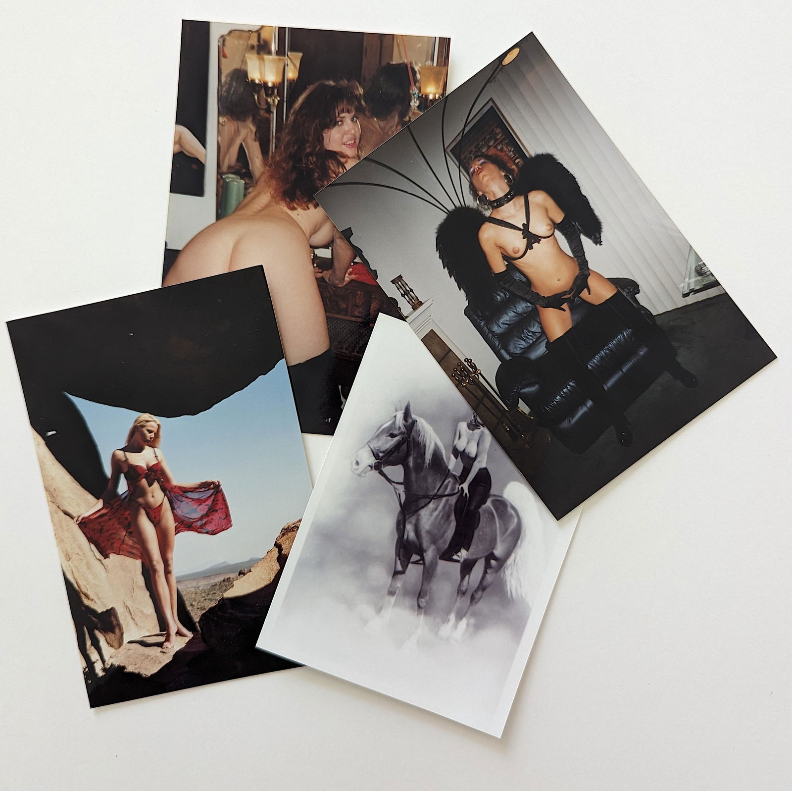 Original Set Of 4 Pin Up Models Photographs Bunny Yeager 6 X 4