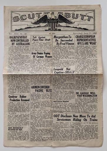 Scuttlebutt Us Navy Newsletter Wwii July 7, 1945