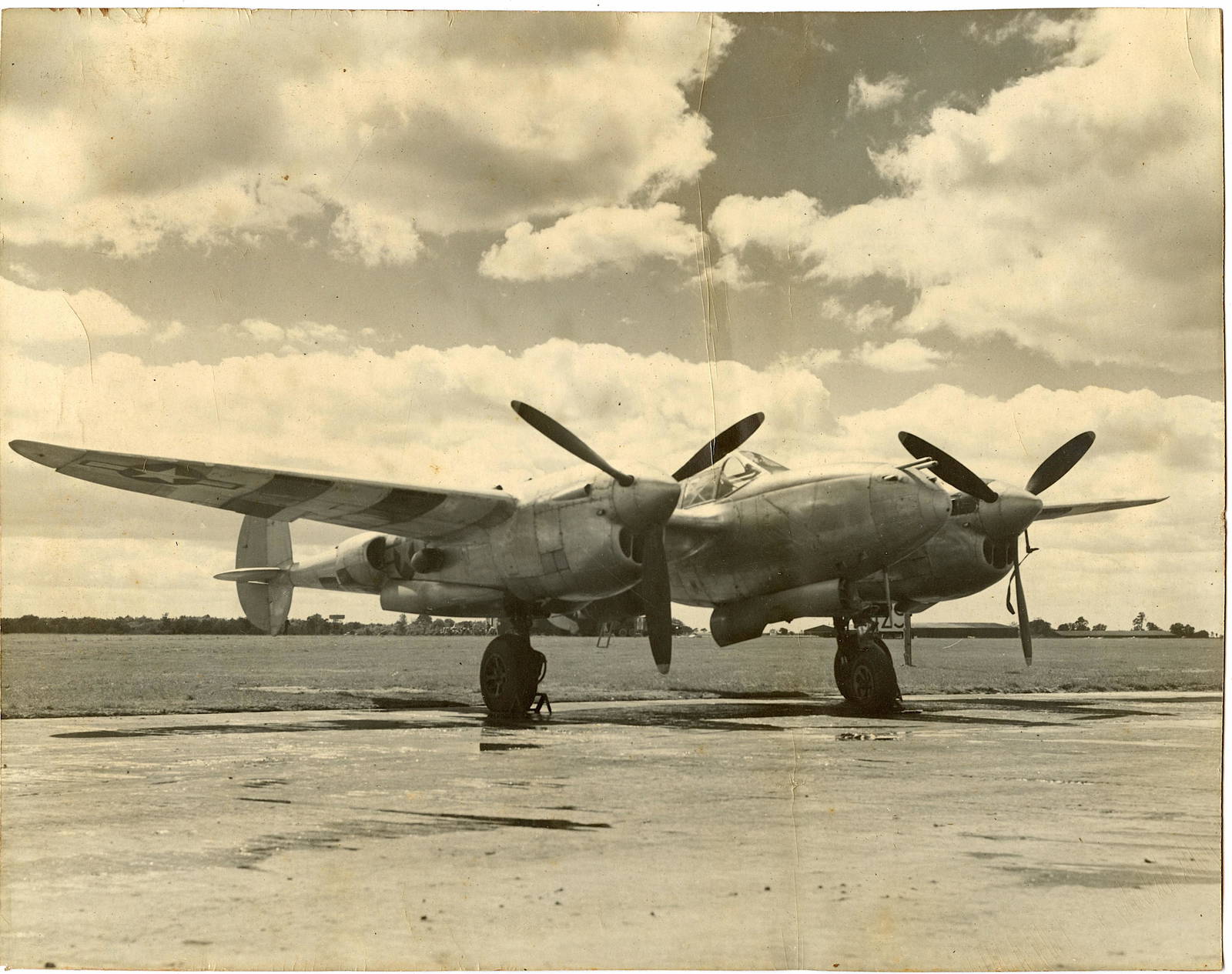 Vintage Original Photo Lockheed P-38 Used D-day Attack Wwii Auction