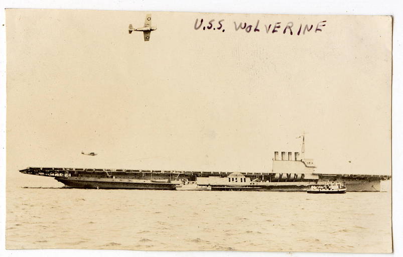 Vintage Original Velox Photo Military Bomber, Ship