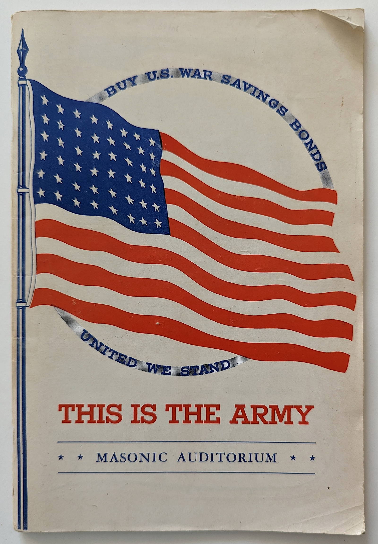 This Is The Army Masonic Auditorium Buy U.s. War Bonds Auction