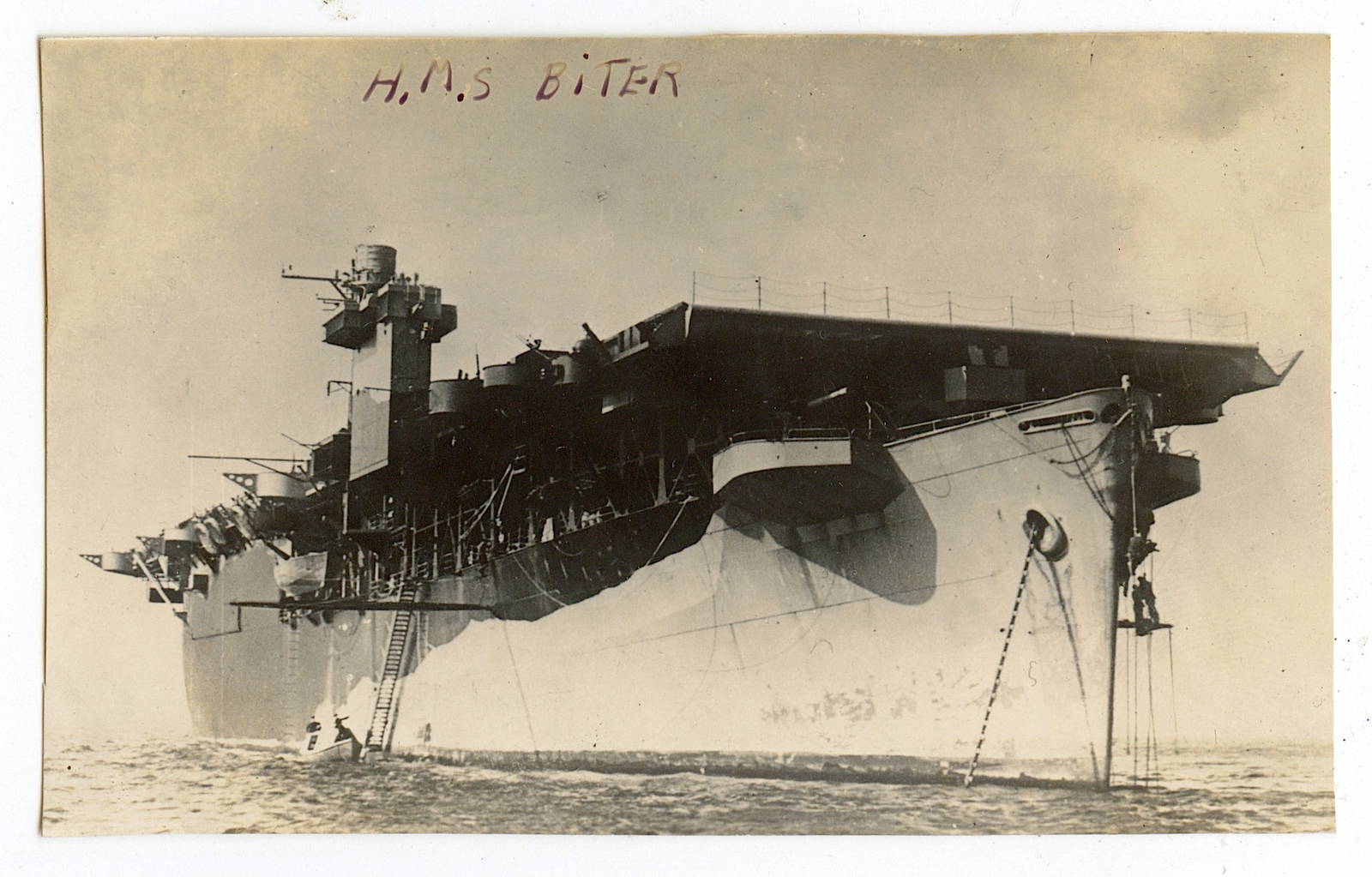 Vintage Original Velox Photo Military Bomber, Ship Auction