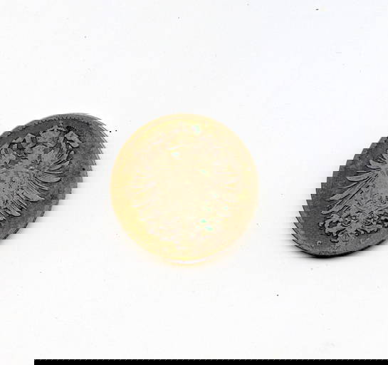 1875 German Wilhelm 1 Mark Silver Coin