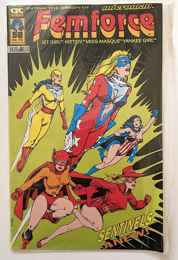 Vintage Ephemera Comic Femforce # 58