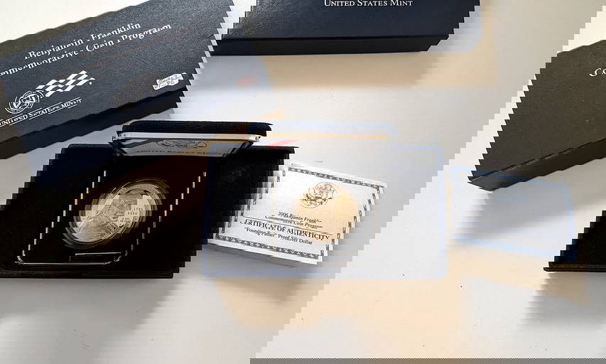 2006 Benjamin Franklin Commemorative Proof Silver Coin