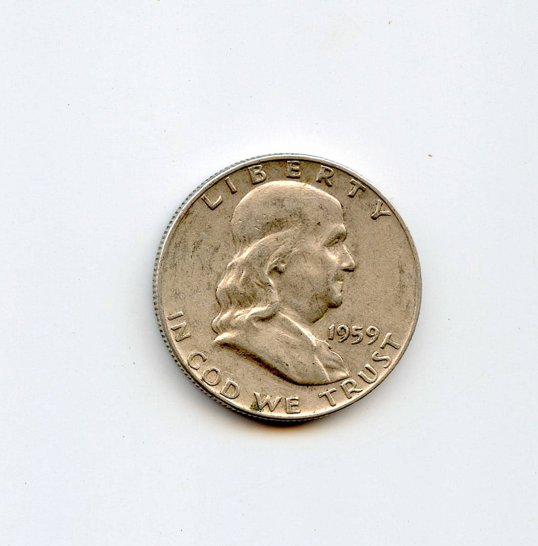 Scarce Silver Coin Collectors 1959 Franklin Half Dollar Auction