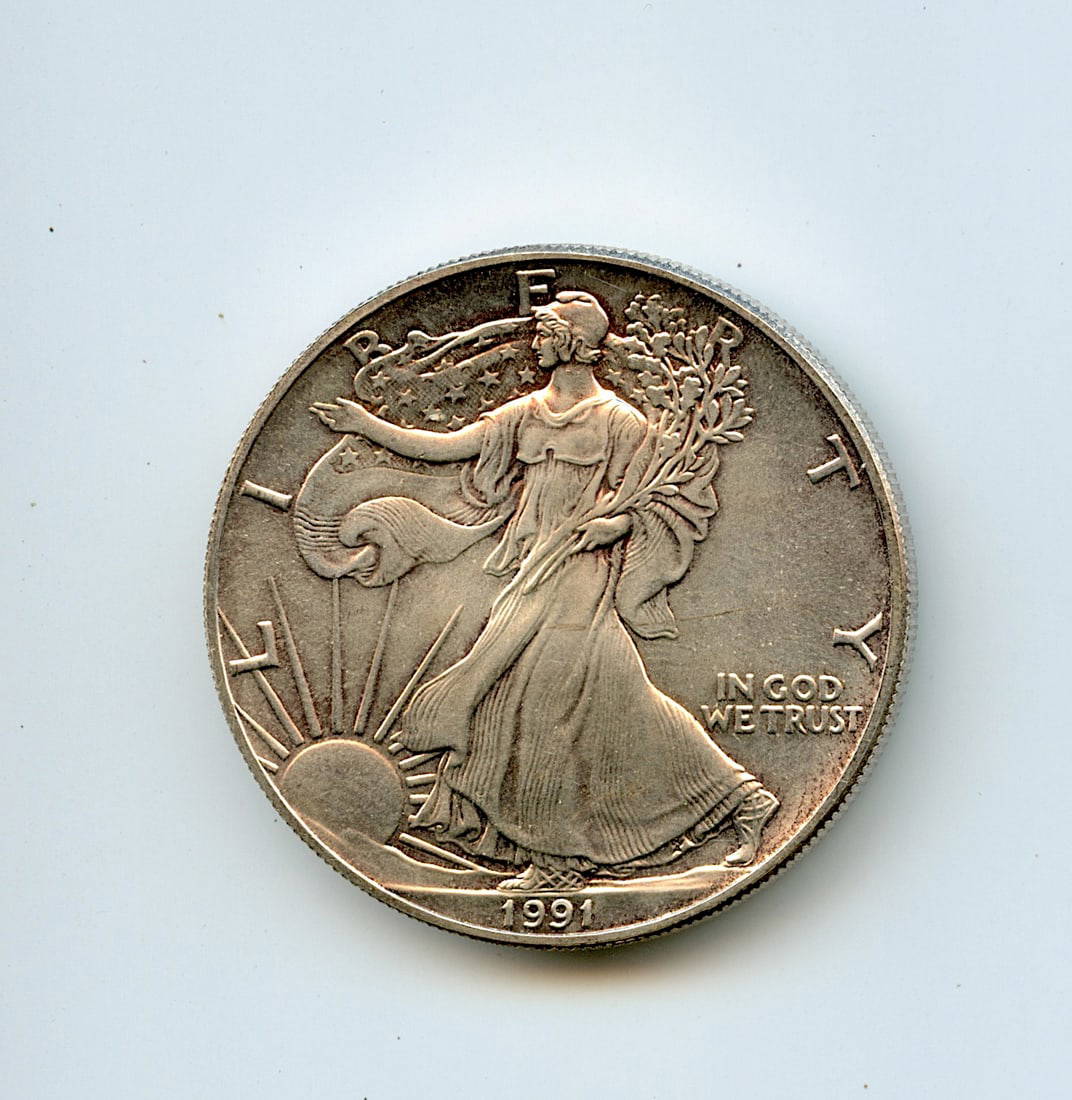 Scarce Silver Coin Collectors 1991 Walking Liberty Auction