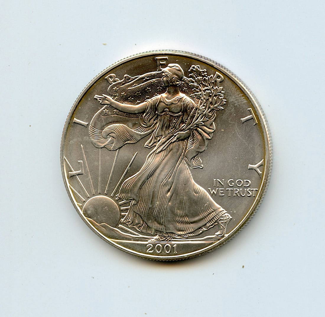 Scarce Silver Coin Collectors 2001 Walking Liberty Auction