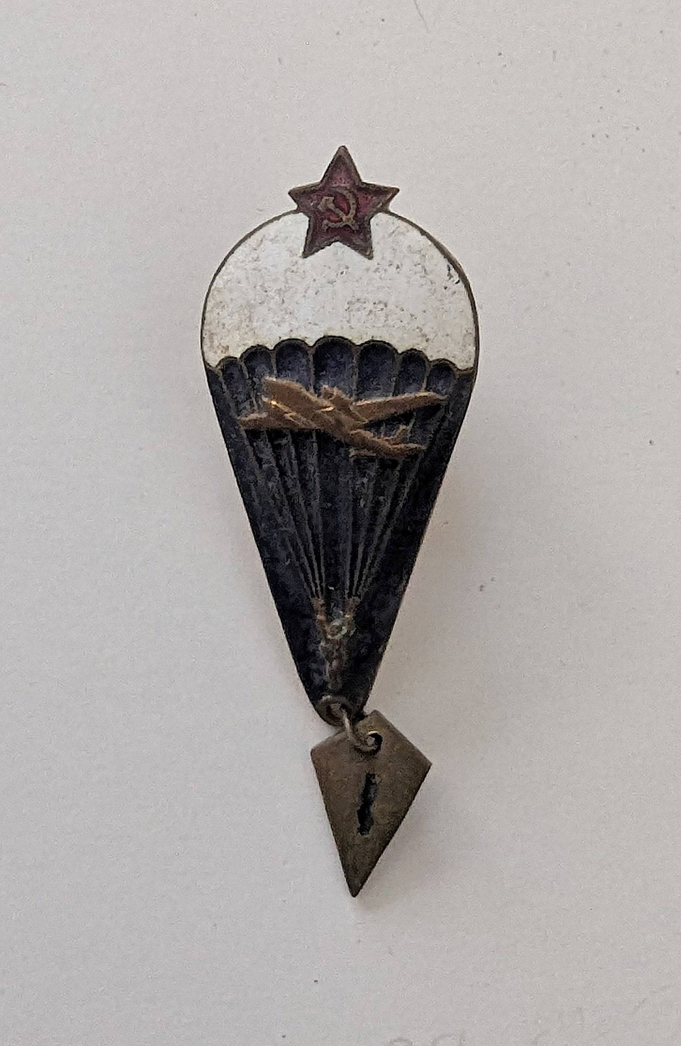 Soviet Pin Badge Military Paratrooper Vdv Sky Diver Parachute Jump ...