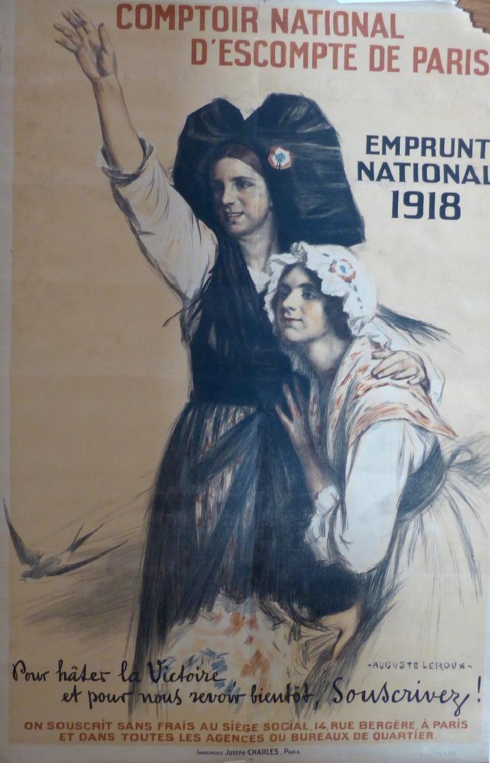 Jules M.A. LEROUX, Emprunt National, Paris 1918