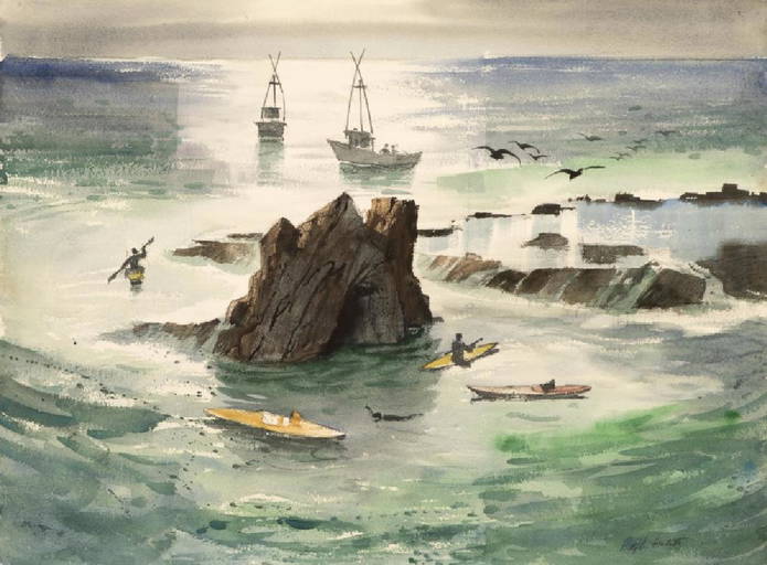 Ralph Hulett A.W.S. / N.W.S. (1915-1974 Los Angeles, - Mar 21, 2017 ...