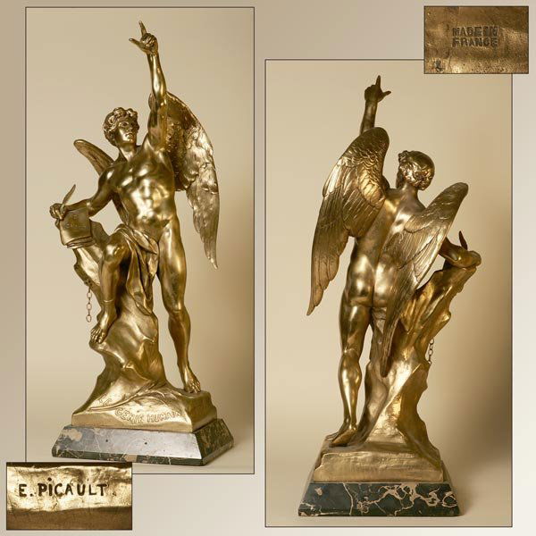 1021: EMILE LOUIS PICAULT, LE GENIE HUMAIN GILT