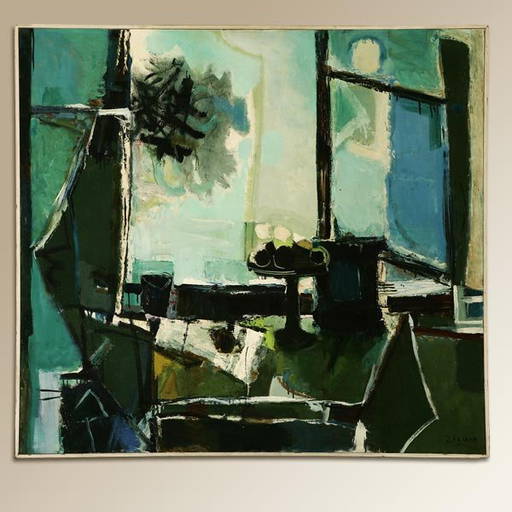 Robert Aaron Frame, "the Open Window", Oil