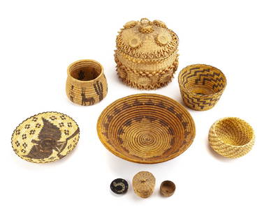 Miniature Papago Native American Indian Basket