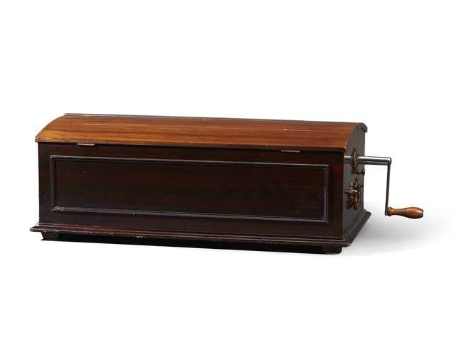 A Polyphon Folding Top Disc Music Box