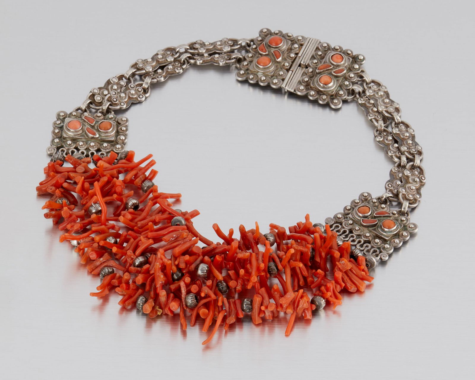 A Matl silver and coral necklace - Mar 01, 2020 | John Moran ...