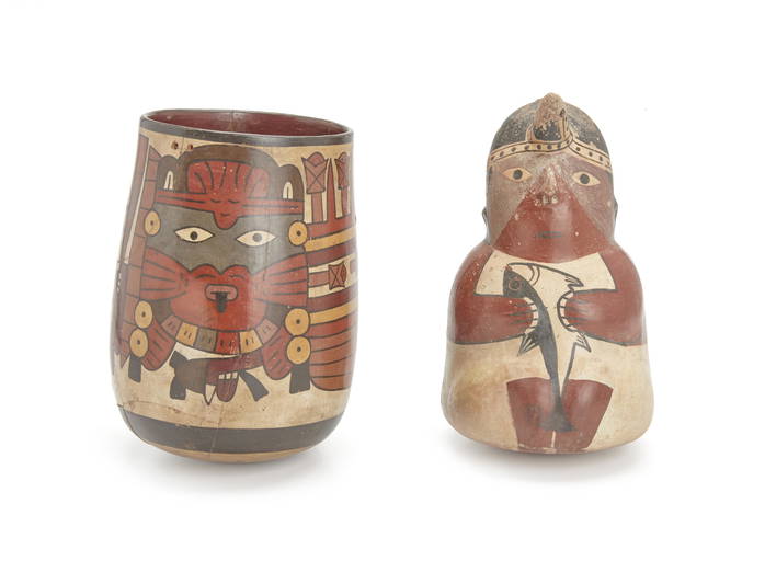 Two Pre Columbian Nazca Vessels